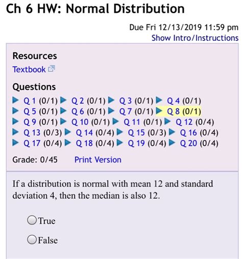 solved ch 6 hw normal distribution due fri 12 13 2019 11 59