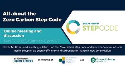 Zero Carbon Step Code Bcmclc Meeting Community Energy Association