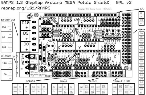 Arduino Mega Schaltplan Arduino Mega Shield Ramps Browse Online