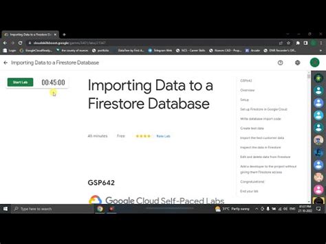Importing Data to a Firestore Database [ GSP 642 ] Lab Solution - YouTube