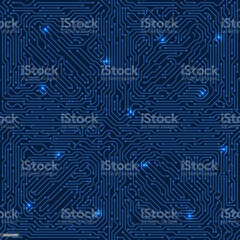 회로 보드 벡터 완벽 한 텍스처입니다 Sci Fi 전자 배경 회로판에 대한 스톡 벡터 아트 및 기타 이미지 회로판 0명