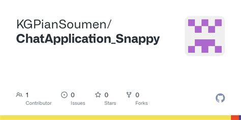 Github Kgpiansoumenchatapplicationsnappy