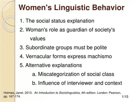 Ppt Womens Linguistic Behavior Powerpoint Presentation Free