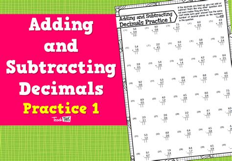 Adding And Subtracting Decimals Practice Teacher Resources And Classroom Games Teach This