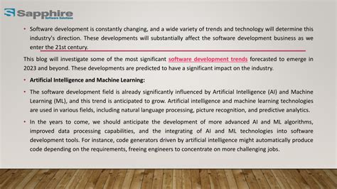 Ppt Future Of Software Development Trends Powerpoint Presentation
