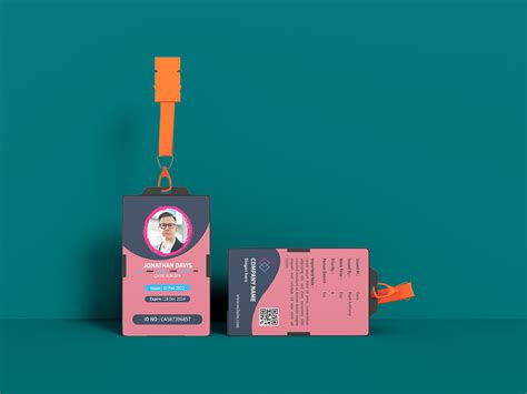 Vertical Id Card Design On Behance