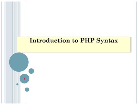 14 Php Syntax Benharref Introduction To Php Syntax Topics Basic Syntax Data Type Array