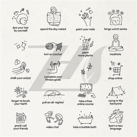 دانلود وکتور آیکون خطی لیست فعالیتهای روزمره خانگی دانلود رایگان فایل