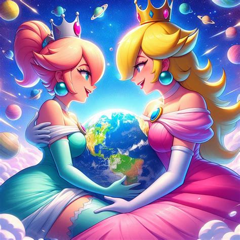 Giantess Rosalina And Peach By Ssjvegetto1 On Deviantart