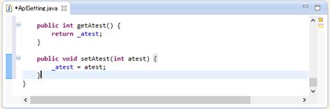 Eclipse Setter Getter C Java