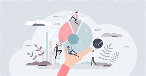 Data Analytics With Business Information Chart Monitoring Tiny Person Concept Vectormine