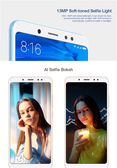 Global Version Xiaomi Redmi Note Inch Gb Gb Smartphone Gold