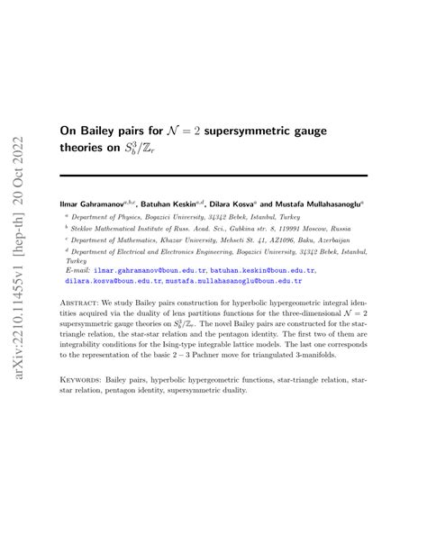 Pdf Mathcal N 2 Supersymmetric Gauge Theories On S B 3 Mathbb{z} R