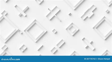 Random Sized Large White Inset Circles Or Cylinders Geometry Objects