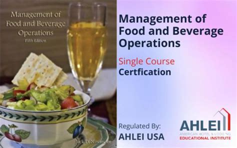 Management Of Food And Beverage Operations
