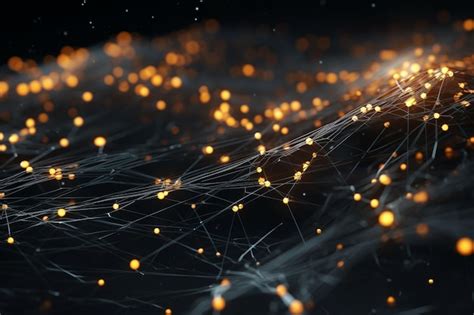 Premium Photo Abstract Representation Of Data Streams Generative Ai