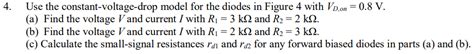 solved figure 44 use the constant voltage drop model for