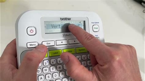 how to print vertical text with a brother label maker youtube