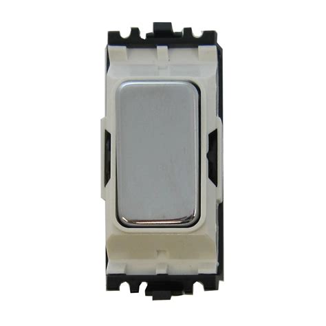 Intermediate Grid Switch Module Chrome Switchwhite Trim Designer Sockets Intermediate Grid Switch Module Chrome Switchwhite Trim Designer Sockets