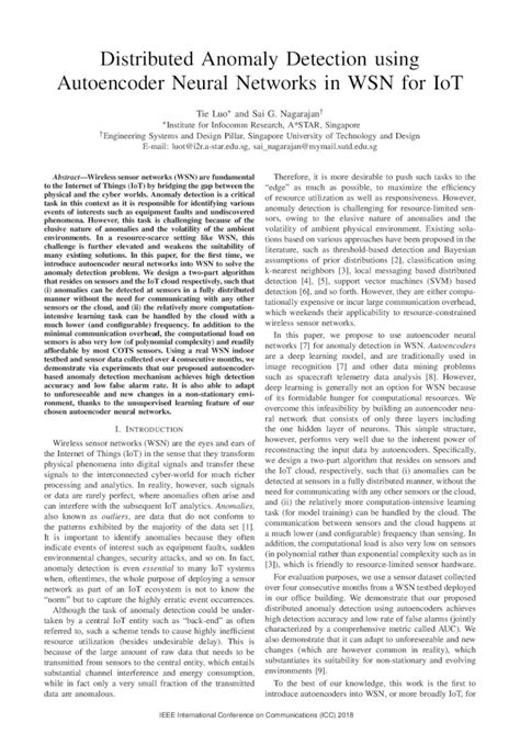 pdf distributed anomaly detection using autoencoder neural