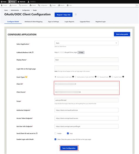 드루팔 슬랙 로그인 drupal oauth 클라이언트와 slack sso 통합