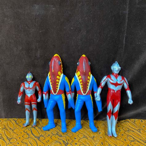 Vintage Ultraman Ultra Monster Figurine Set S Used Very Good