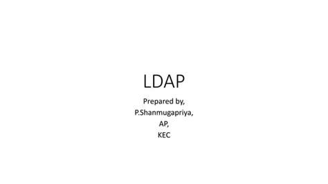 Ldapinlinuxpptx