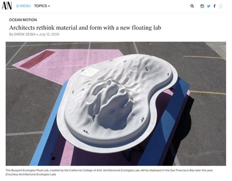 Buoyant Ecologies Float Lab Featured In The Architects Newspaper