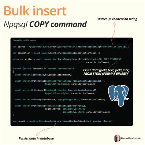 How Postgresqls Copy Command Saved Me Time Pavle Davitković Posted On The Topic Linkedin