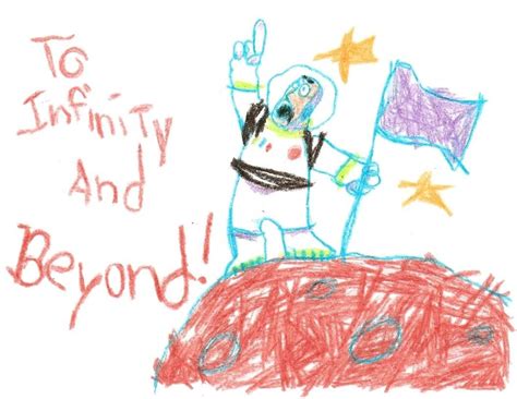 Toy Story Buzz Lightyear To Infinity And Beyond Drawing Inside Toy