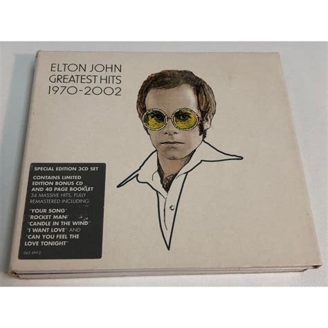 Cd Elton John Greatest Hits 1970 2002 3cd Special Edition Digipack