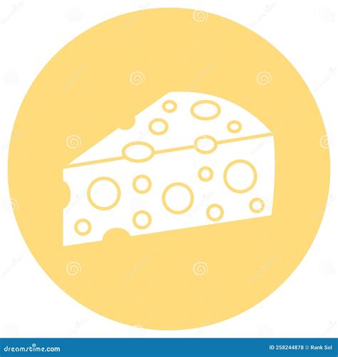 Cheese Slice Which Can Easily Modify Or Edit Stock Vector Illustration Of Easily Cheese
