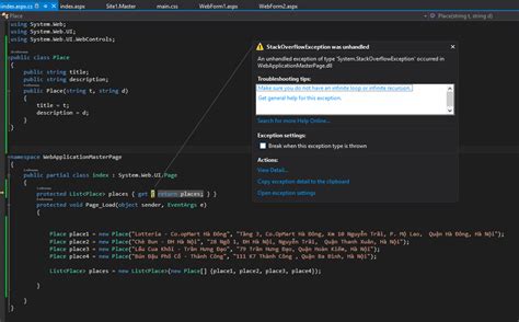 C Aspnet Error When Sending A List Data From Code Behind To Aspx
