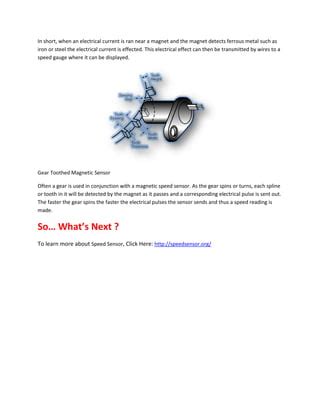 Speed Sensor PDF