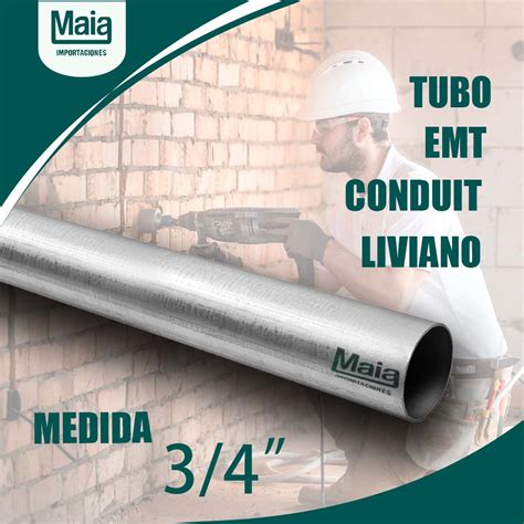 Tubo Emt Conduit 34 Liviano Maia Importaciones