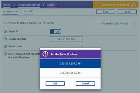 Configure The Bt Business Hubs And Assign Multiple Static Ip Addresses