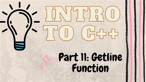 Getline Functions Introduction To Programming With C Part YouTube