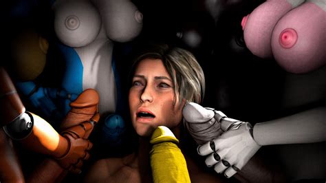 Rule 34 1girls 3d 3d Artwork Animatronic Bonnie Fnaf Brown Hair Chica Fnaf Crossover