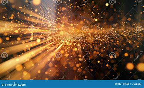 A Chaotic Burst Of Particles Flying Outwards In Multiple Directions