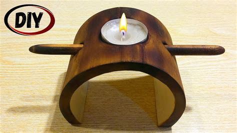 КАК СДЕЛАТЬ ПОДСВЕЧНИК ИЗ БАМБУКА /// CANDLESTICK DIY - YouTube
