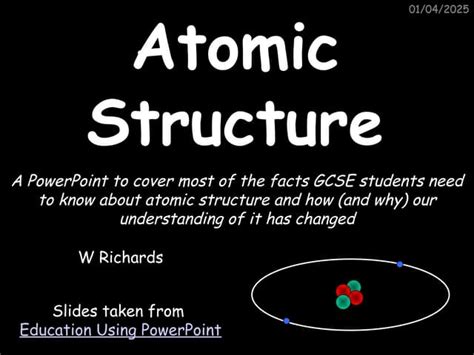 Atomic Structure Igcse Chemistry Chapter 2pptx Pptx