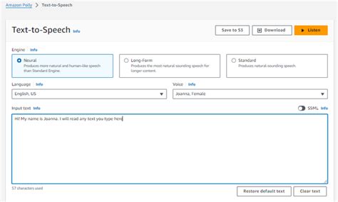 Aws Polly Text To Speech Service Configuration Benefits Features Geeksforgeeks