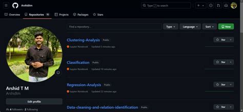 Arshid T M On Linkedin Github Programming Mechinelearning