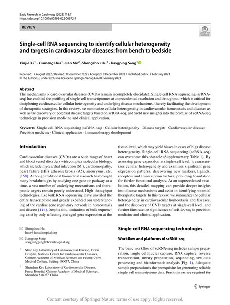 Single Cell Rna Sequencing To Identify Cellular Heterogeneity And