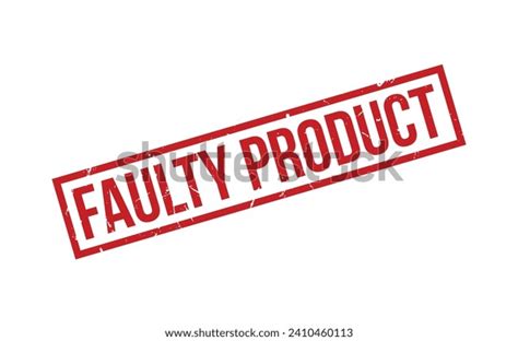 Red Faulty Product Rubber Stamp Seal Stock Vector Royalty Free