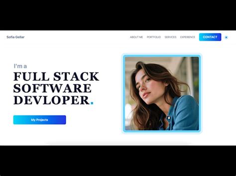 create responsive portfolio website using react and tailwind by