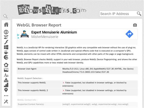 Browserleaks Webgl