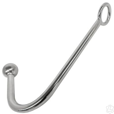 Solid Metal Smooth Finish Anal Hook Butt Plug Hook Bondage Hook