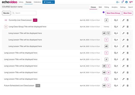 Echovideo Removing Media From A Class Support