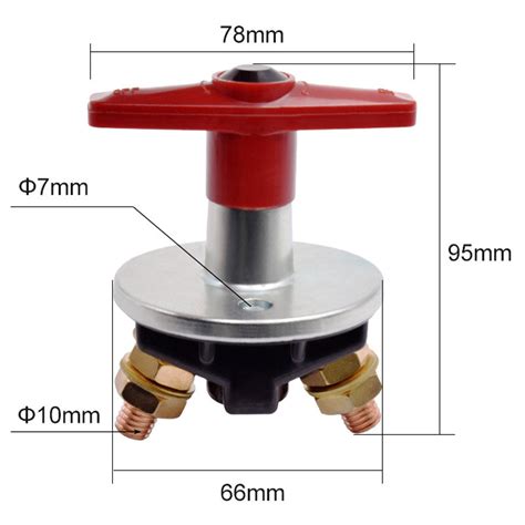 300a 트럭 자동차 배터리 전원 스위치 고정 키 분리 절연체 회로 차단기 메인 스위치 마스터 차단 스위치 키 인테리어 부품